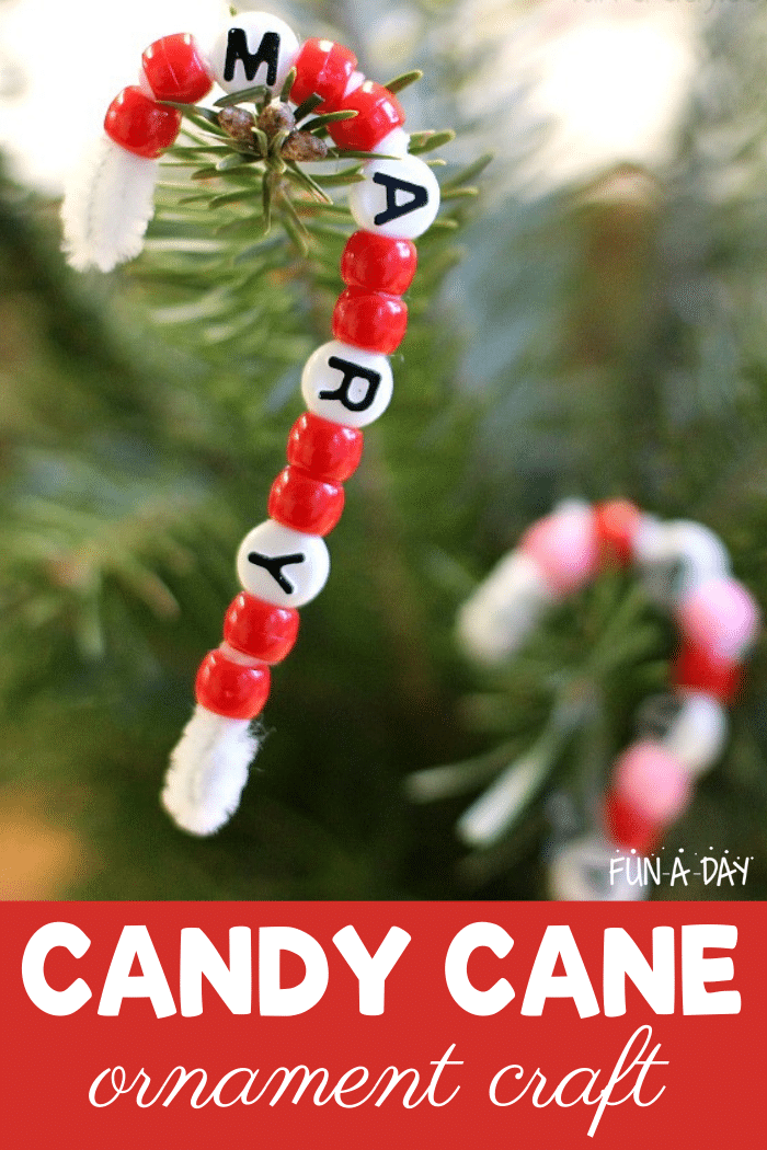 Candy Cane Christmas Tree Craft Candy Cane Christmas Tree Craft