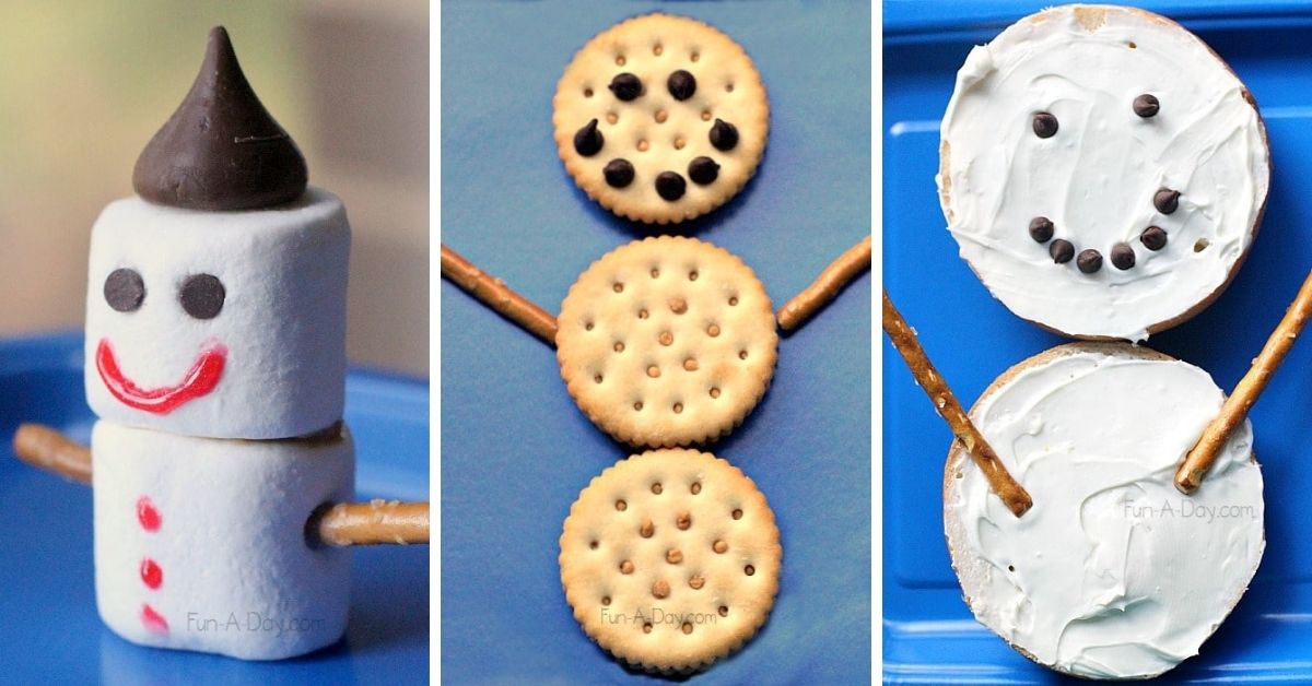 Snowman Snacks For Kids To Make This Winter Fun A Day 