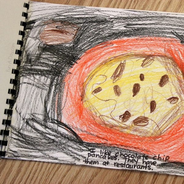Preschool Writing Activity - Class Pancake Book - Fun-A-Day!