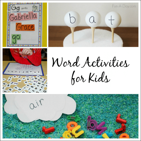 Learning About Letters and Words - Fun-A-Day!