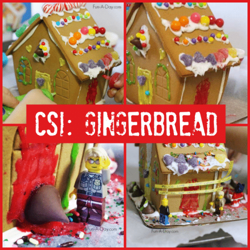 A Different Kind of Gingerbread House Small World Play - Fun-A-Day!