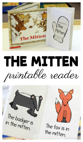 The Mitten Printable Emergent Reader for Preschool and Kindergarten ...