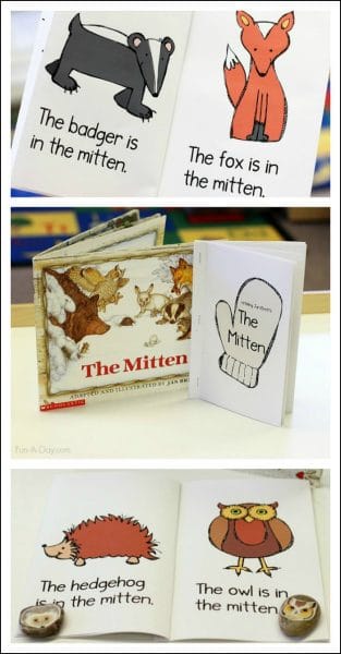 The Mitten Printable Emergent Reader for Preschool and Kindergarten ...