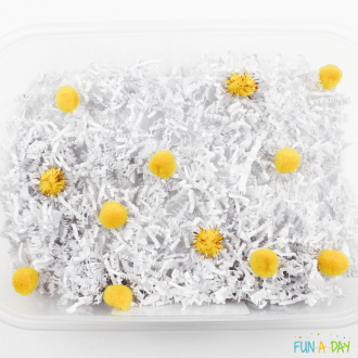 Chicken Sensory Bin Perfect for Easter or a Farm Theme - Fun-A-Day!