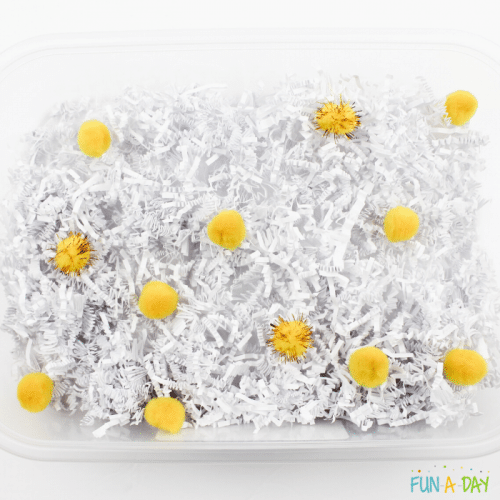 Chicken Sensory Bin Perfect for Easter or a Farm Theme - Fun-A-Day!