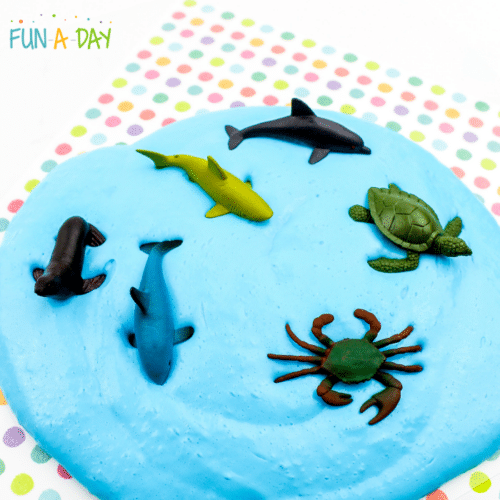 Ocean Slime Recipe Perfect for a Preschool Ocean Theme - Fun-A-Day!