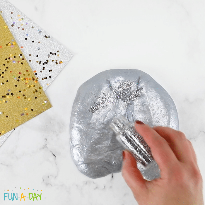 Learn How to Make Metallic Silver Slime - Fun-A-Day!