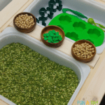 Shamrock Sensory Bin for St. Patrick's Day - Fun-A-Day!