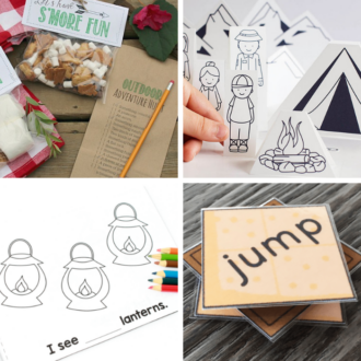 14 Preschool Camping Theme Printables - Fun-A-Day!