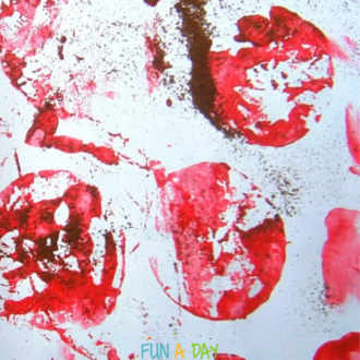 Painting with Apples: Apple Stamping Process Art - Fun-A-Day!