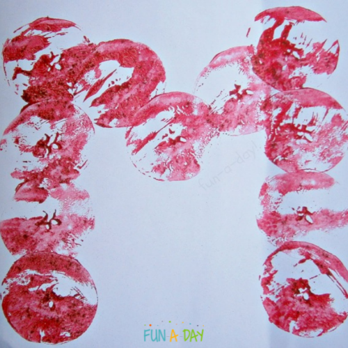 Painting with Apples: Apple Stamping Process Art - Fun-A-Day!