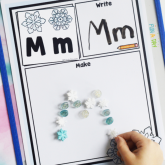 Winter Read It Build It Write It Printable Letters - Fun-A-Day!
