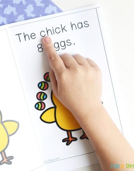 Free Counting Eggs Printable Book - Fun-A-Day!