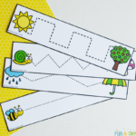 Spring Cutting Strips Fine Motor Free Printable - Fun-A-Day!