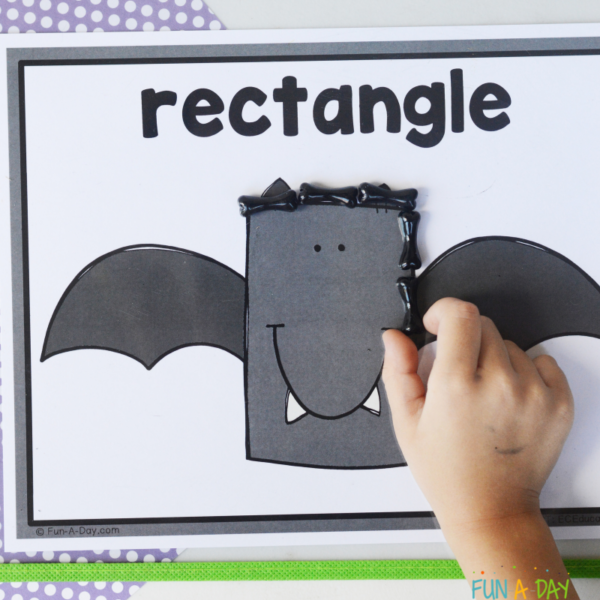 Bat Shape Mats Free Printable - Fun-A-Day!