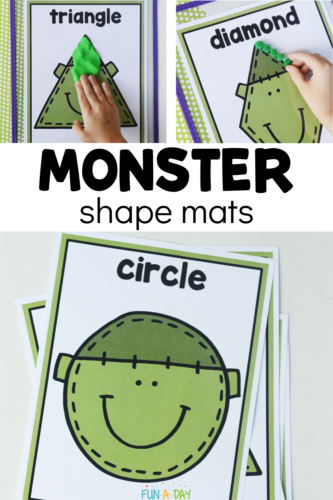 Free Printable Monster Shape Mats - Fun-A-Day!