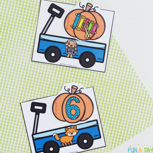 Pumpkin Beginning Sounds Printable Picture Cards - Fun-A-Day!