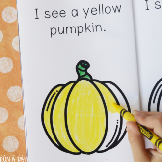 Free I See a Pumpkin Printable Book - Fun-A-Day!