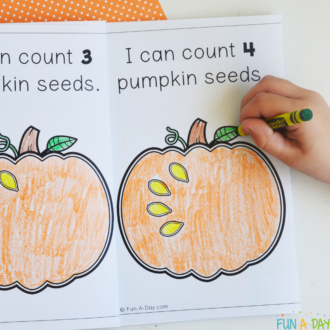 Pumpkin Seed Counting Book Free Printable - Fun-A-Day!