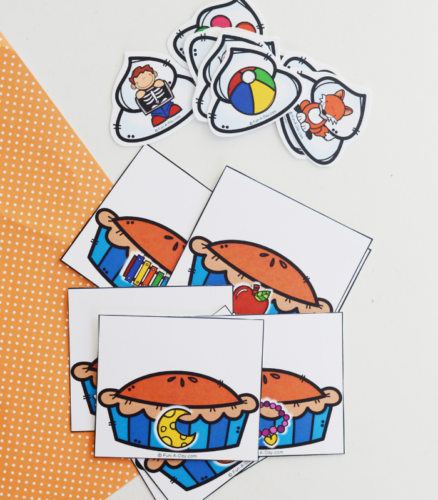 Free Printable Pumpkin Pie Beginning Sounds Activity - Fun-A-Day!