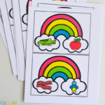 Rainbow Beginning Sounds Free Printable Puzzles - Fun-A-Day!
