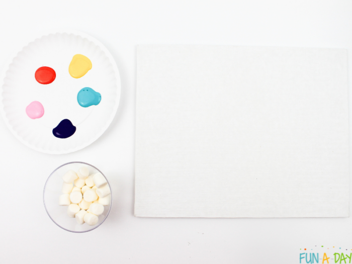 Spring Flower Painting with Marshmallows - Fun-A-Day!