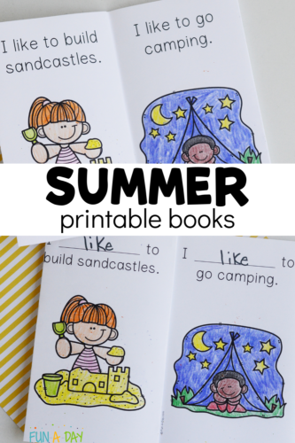 Summer Printable Book: 2 Versions for Kids - Fun-A-Day!