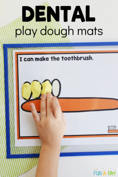 Dental Playdough Mats Free Printable - Fun-A-Day!