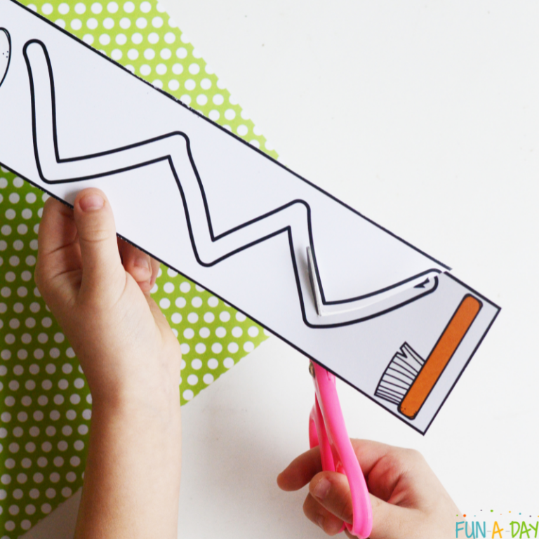 Dental Cutting Strips Free Printable - Fun-A-Day!