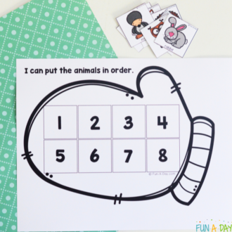 The Mitten Sequencing Activity Free Printable - Fun-A-Day!