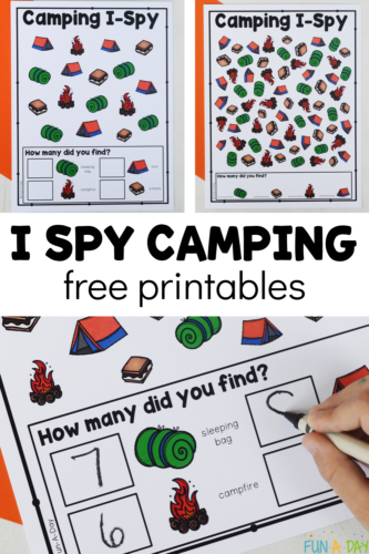 I Spy Camping Free Printable - Fun-A-Day!