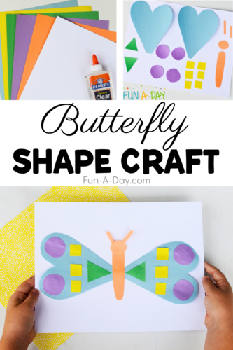 Shape Butterfly Craft for Preschoolers - Fun-A-Day!