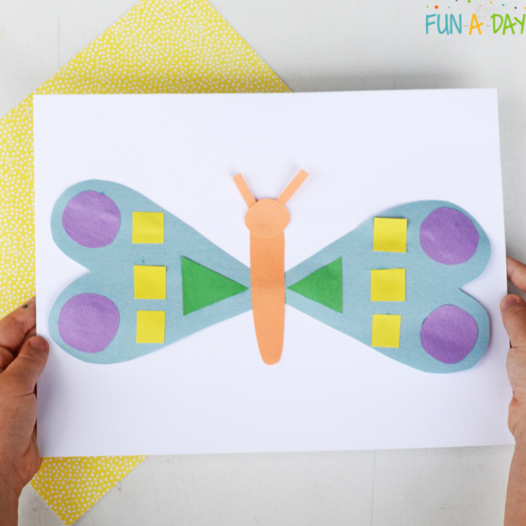 Shape Butterfly Craft for Preschoolers - Fun-A-Day!
