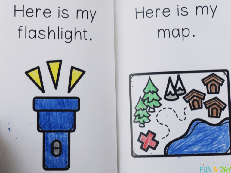 Free Camping Printable Book for Kids - Fun-A-Day!