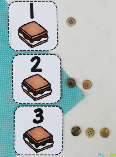S'mores Calendar Numbers Free Printable - Fun-A-Day!