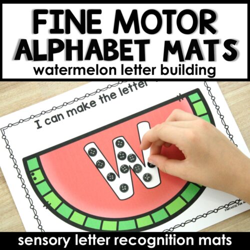 Watermelon Shape Mats Free Printable - Fun-A-Day!