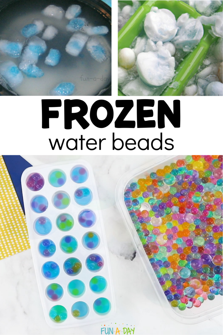 Frozen Water Beads Science and Sensory Play - Fun-A-Day!