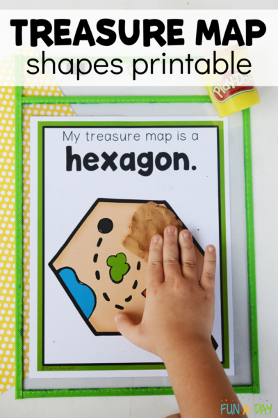 Treasure Map Shape Mats Free Printable - Fun-A-Day!
