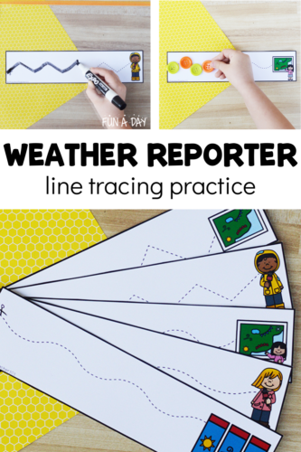 Meteorologist Cutting Strips Free Printable - Fun-A-Day!