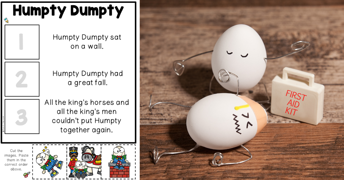Humpty Dumpty Cracked Egg Template