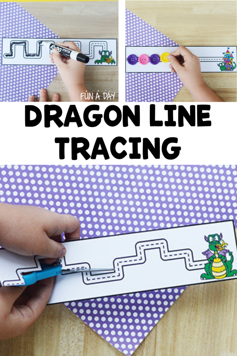 Dragon Cutting Strips Free Printable - Fun-A-Day!