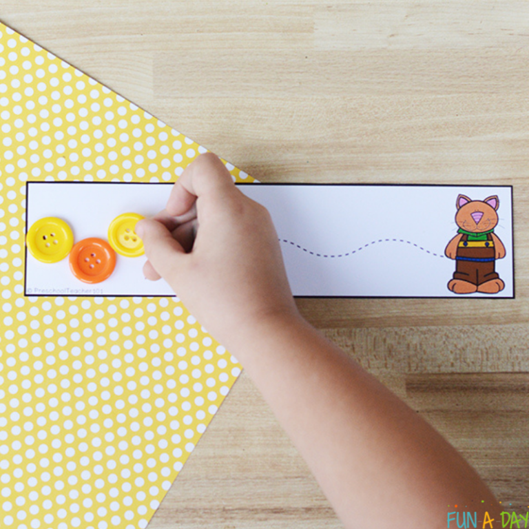 Little Red Hen Cutting Strips Free Printable - Fun-A-Day!