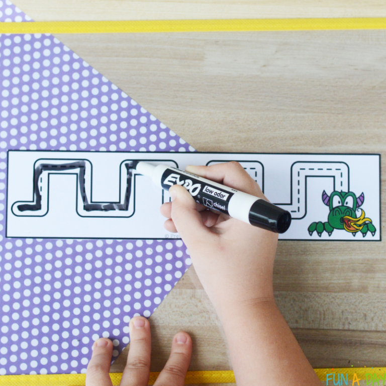 Dragon Cutting Strips Free Printable - Fun-A-Day!