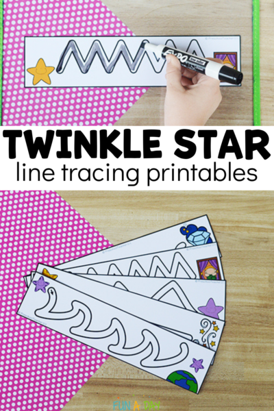 Twinkle Twinkle Little Star Cutting Strips Free Printable - Fun-A-Day!