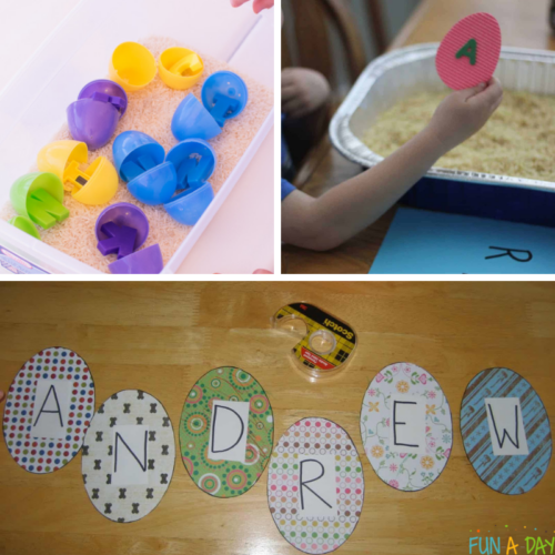 Easter Name Activities for Preschoolers - Fun-A-Day!
