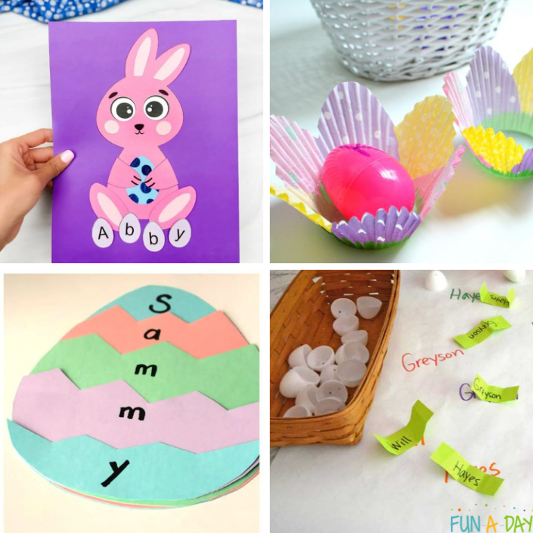 Easter Name Activities for Preschoolers - Fun-A-Day!